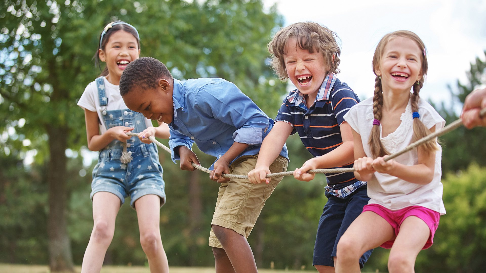Household children playing outside Consumer Energy Alliance